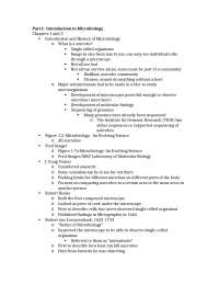 Notes on Microbes - General Microbiology | BIO 3304 - Docsity