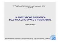 Dispense di Progetto dell'ambiente termico, acustico e visivo - La ...
