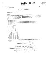 Midterm Exam 3 - Finite Mathematics | MATH - Docsity
