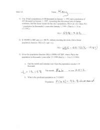 Introduction to Mathematical Modeling - Solved Quiz 2 | MATH 1101 - Docsity