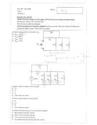 Basic Electronics Engineering - Test 1 Version 1 with Answer Key | E C ...