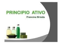 Aula - Principios Ativos - Definição de principio ativo. - Docsity