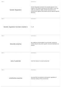 Regulation of gene expression in prokaryotes | BIOL 303 - FUNDAMENTAL ...