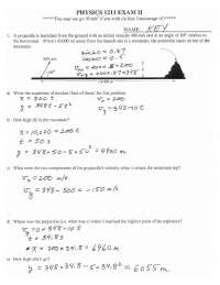 Exam 2 with Solution Key - Principles of Physics | PHYS 1211 - Docsity