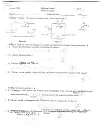 General Physics - Midterm Exam 2 | PHYS 2114 - Docsity