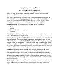 Argument Reconstruction Paper - General Introduction to Philosophy ...
