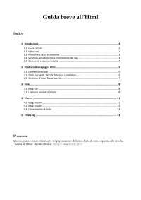 Dispensa sulla programmazione in HTML - Docsity