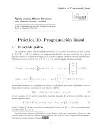 Ejercicios de programacion lineal (Simplex..) - Ejercicios de Álgebra Lineal - Docsity