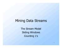 Mining Data Streams-Data Mining-Lecture 06 Slides-Computer Science - Docsity