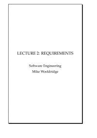 Requirements Analysis-Software Engineering-Lecture 02 Slides-Computer Science - Docsity