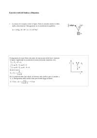 Esercizi svolti di Statistica e Dinamica | Esercizi di Fisica | Docsity