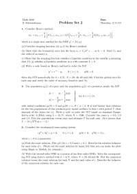 Solutions for Problem Set 2 | Numerical Methods for Differential Equations | MATH 4820 - Docsity