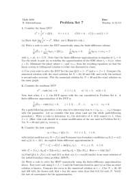 Solved Problem Set 7 | Numerical Methods for Differential Equations | MATH 4820 - Docsity