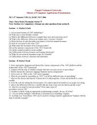 Exams for Computer Applications (Computer science) Free Online as PDF ...