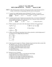 Exam 2 with Solution for Physics II | PHYS 1200 - Docsity