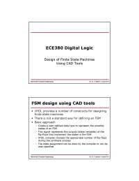 Design Finite State Machines-Digital Logic-Lecture 31 Slides-Electrical and Computer Engineering ...