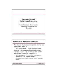 Fourier Transform Properties-Digital Image Processing-Lecture 09 Slides Slides-Electrical and ...