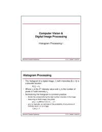 Histogram Processing-Digital Image Processing-Lecture 06 Slides Slides-Electrical and Computer ...