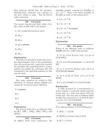 Exam 2 Questions with Explanations - Principles of Chemistry II | CH ...