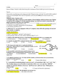 Exam 2 with Solutions - Molecular Biology and Genetics | BIOL 202 - Docsity