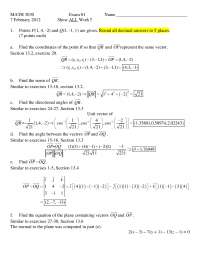 Exam 1 with Solution - Math Models for Computer Science | MATH 3030 ...