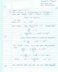 Solutions to Homework Set 7 - Chemical Reaction Engineering | CHE 34800 ...