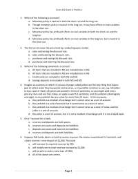 Multiple Choice Questions - Macroeconomics - Examination 2 | ECON 25200 ...