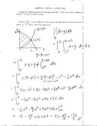 Analytical Geometry and Calculus I - Solved Quiz 10 | MATH 113 - Docsity