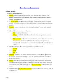 Psicometria - Basi di statistica descrittiva - Docsity