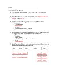 Mendelian and Molecular Genetics - Solved Quiz | BIOS 220 - Docsity