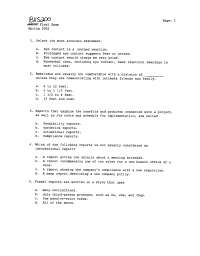 50 Questions on Business Communication Processes - Exam | BUS 200 - Docsity