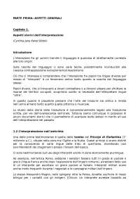 Interpretazione Simultanea e Consecutiva - Problemi teorici e metodologie didattiche - Docsity