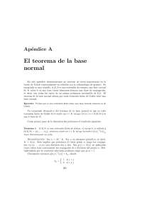 Teorema de la base normal - Álgebra - Apuntes - ApendiceA - Docsity