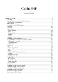 Guida PHP - Docsity