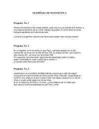 Olimpiada matematica 20- Ejercicios - Bachillerato - Docsity