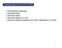 Il metodo degli elementi finiti (FEM) - Docsity