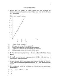 Variables - Ejercicios - Bachillerato - Docsity