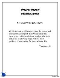 Banking System-Microcontroller and Assembly Language-Project Report - Docsity