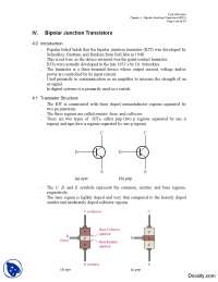 Bipolar Junction Transistors-Basic Electrical Engineering-Handouts - Docsity