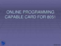 Online Programming Capable Card for 8051 Microcontroller-Microcontroller and Assembly Language ...