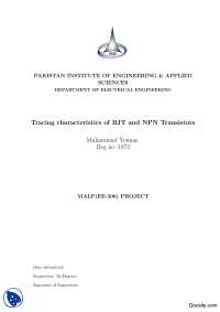 Tracing Characteristics of BJT and NPN Transistors-Microcontroller and Assembly language-Project ...
