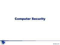 Introduction to Symmetric Ciphers-Computer Security-Lecture Slides - Docsity