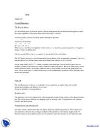 Crystal Structure-Mechanics of Materials-Handout - Docsity