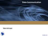 Data Link Layer Part 1-Data Communication-Lecture Slides | Slides Data Communication Systems and ...