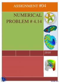 Interpolation Model of Cubic Tetrahedron Element-Finite Element Method-Assignment Solution - Docsity