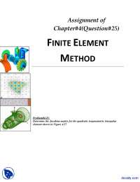 Jacobian Matrix 1-Finite Element Method-Assignment Solution - Docsity