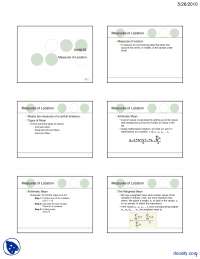 Measures of Location-Biostatistics-Lecture Slides - Docsity