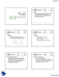 Measures of Dispersion-Biostatistics-Lecture Slides | Slides Biostatistics | Docsity