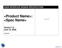 Functional Spec Template, Codes and Instructions-Software Quality ...