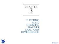 Divergence and Electric Flux Density-Advanced Electromagnetic Theory ...